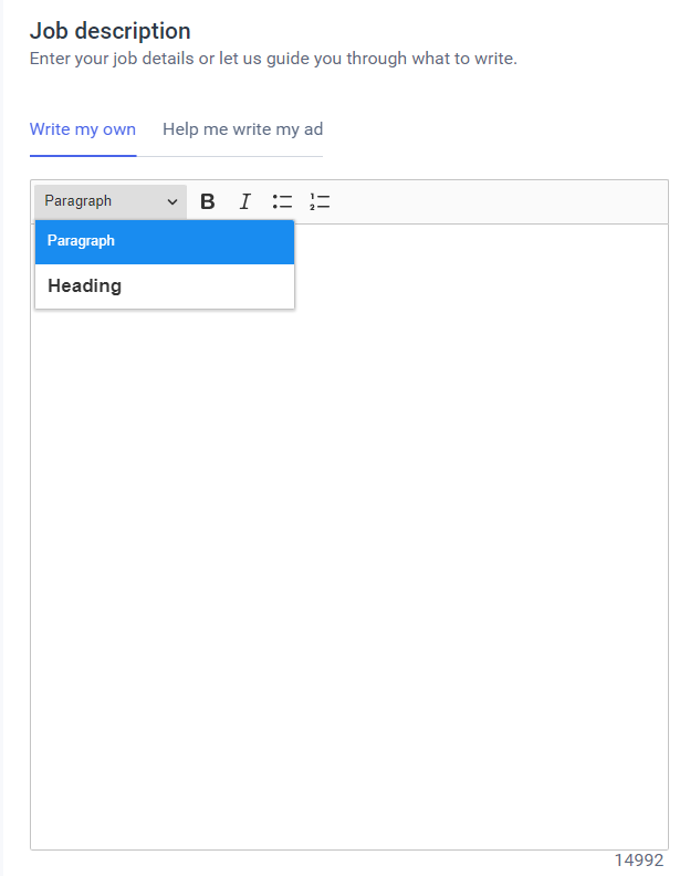 Why does my job ad formatting look different when I copy it from a ... Why does my job ad formatting look different when I copy it from a ...